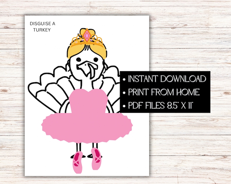 Disguise a Turkey, Turkey in Disguise Printable, Thanksgiving ...