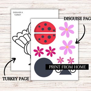Disguise a Turkey, Turkey in Disguise Printable, Thanksgiving ...