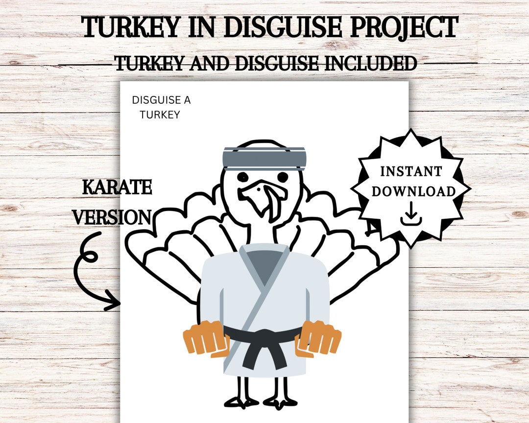Disguise a Turkey, Turkey in Disguise Printable, Thanksgiving ...