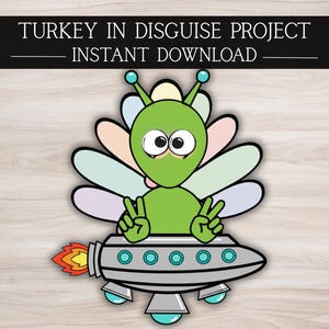 Disguise a Turkey, Turkey in Disguise Printable, Thanksgiving ...