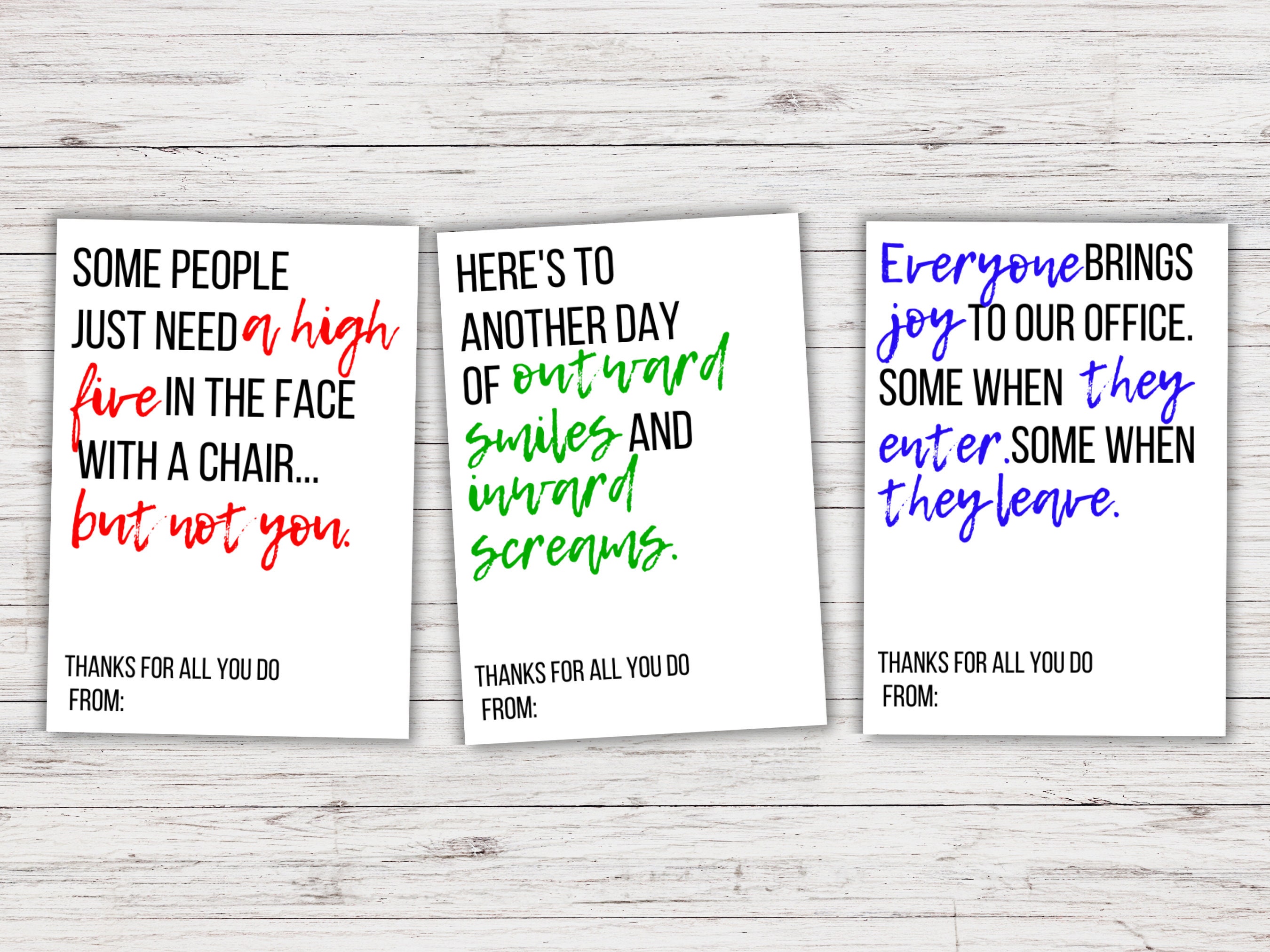 Funny Employee Appreciation Day, Printable Employee Appreciation Cards ...