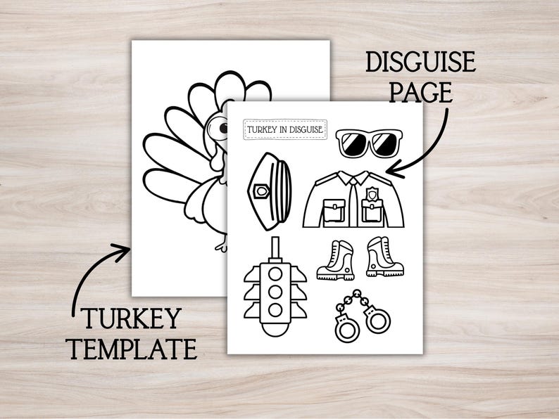 Disguise a Turkey, Turkey in Disguise Printable, Thanksgiving ...