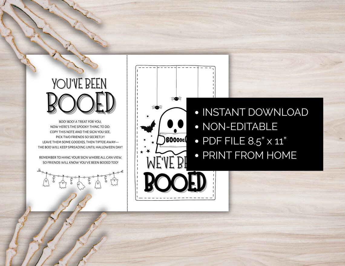 We’ve Been Booed Printable Kit, Neighborhood Boo Game, You’ve Been ...