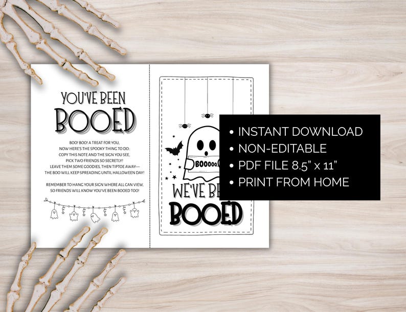 We’ve Been Booed Printable Kit, Neighborhood Boo Game, You’ve Been ...