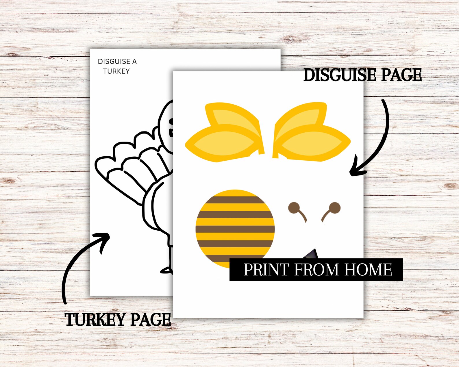 Disguise a Turkey, Turkey in Disguise Printable, Thanksgiving ...