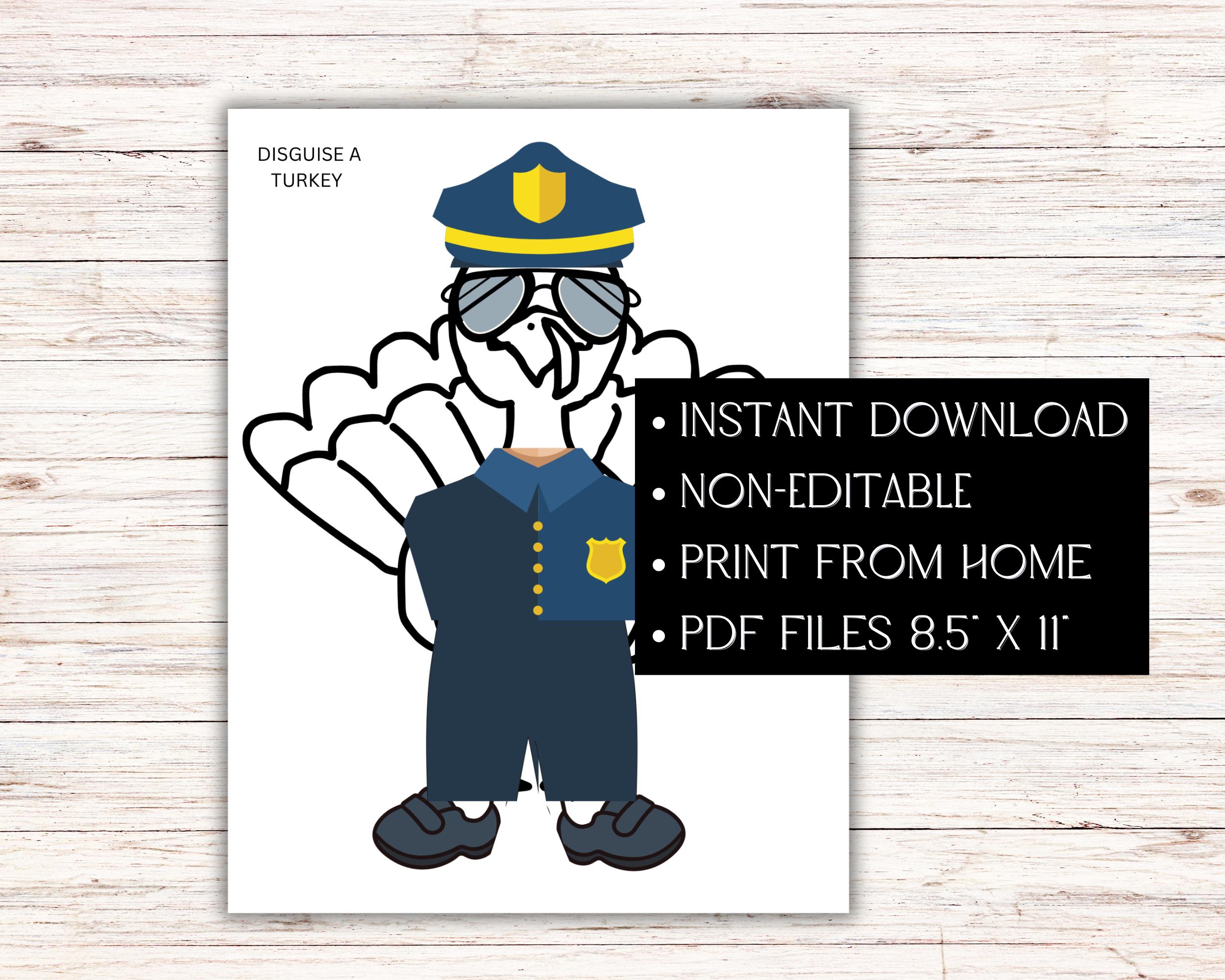 Disguise a Turkey, Turkey in Disguise Printable, Thanksgiving ...