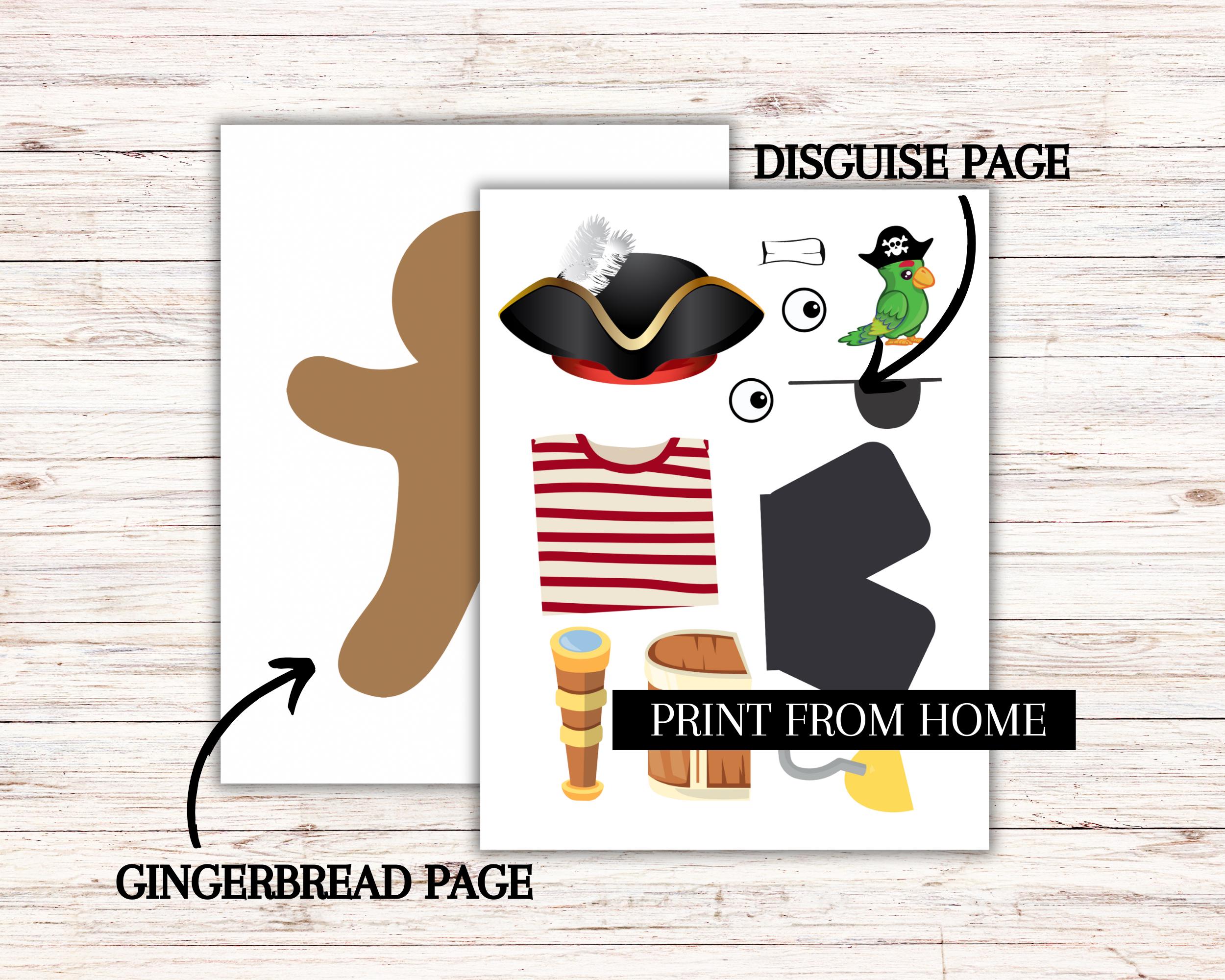 Disguise a Gingerbread Man, Gingerbread in Disguise Printable ...