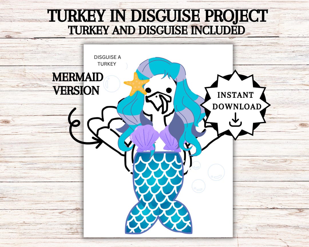 Disguise a Turkey, Turkey in Disguise Printable, Thanksgiving ...