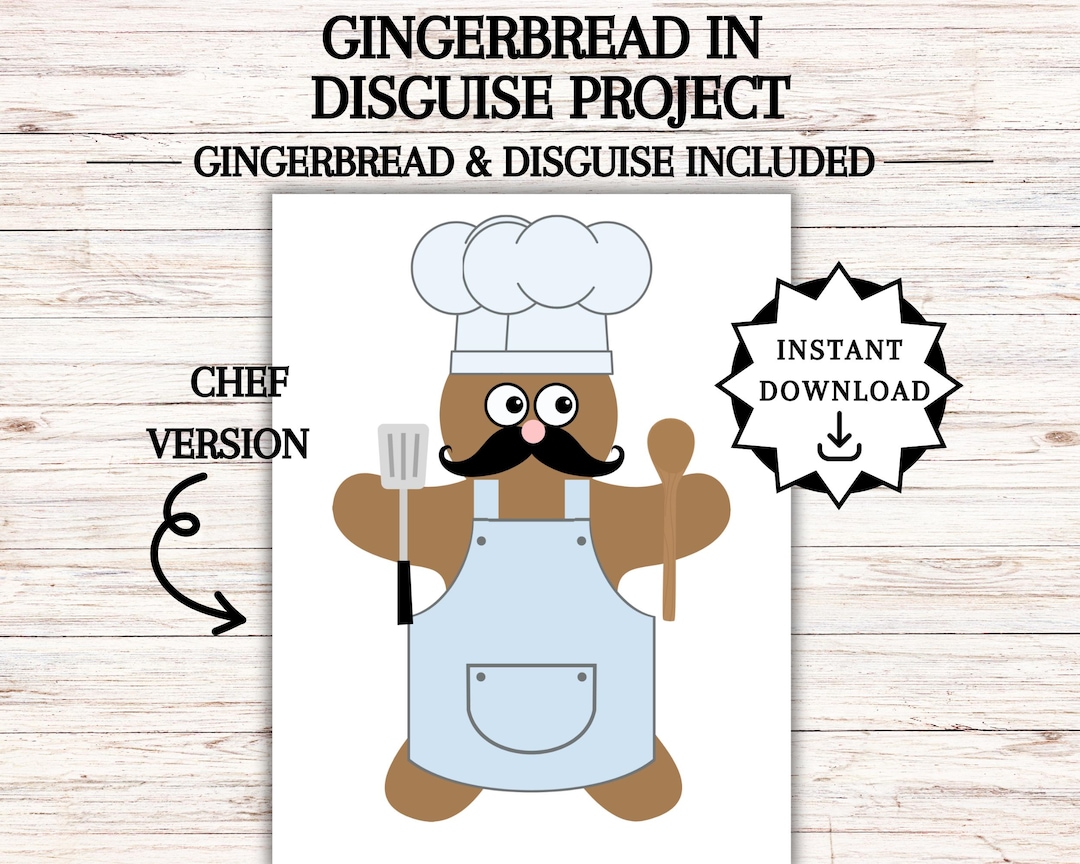 Disguise a Gingerbread Man, Gingerbread in Disguise Printable ...