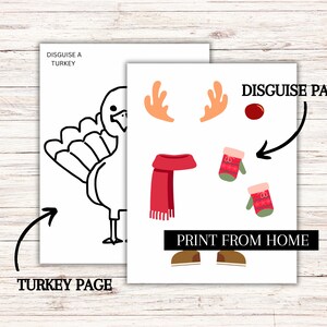 Disguise a Turkey, Turkey in Disguise Printable, Thanksgiving ...