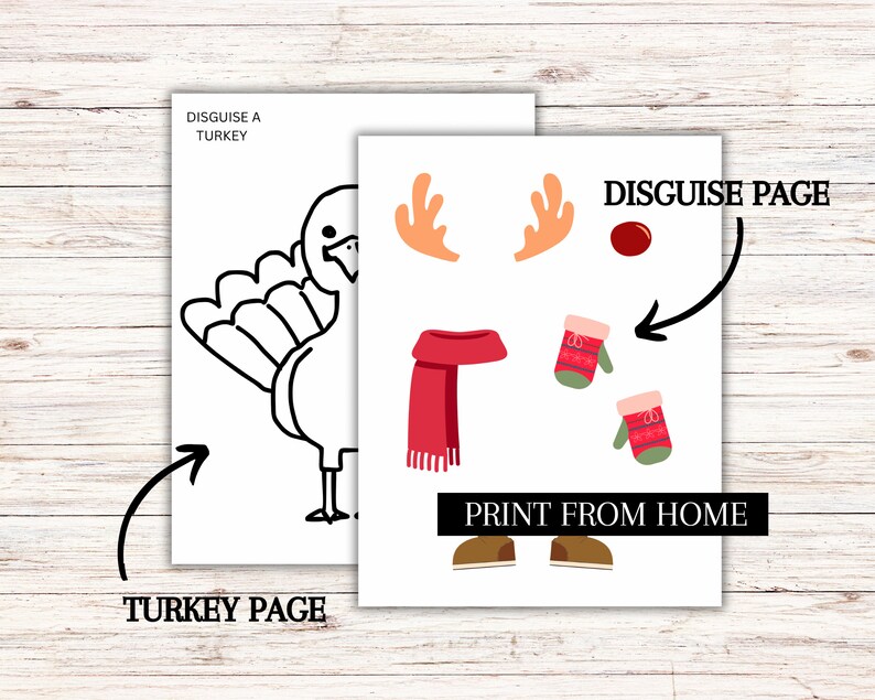 Disguise a Turkey, Turkey in Disguise Printable, Thanksgiving ...