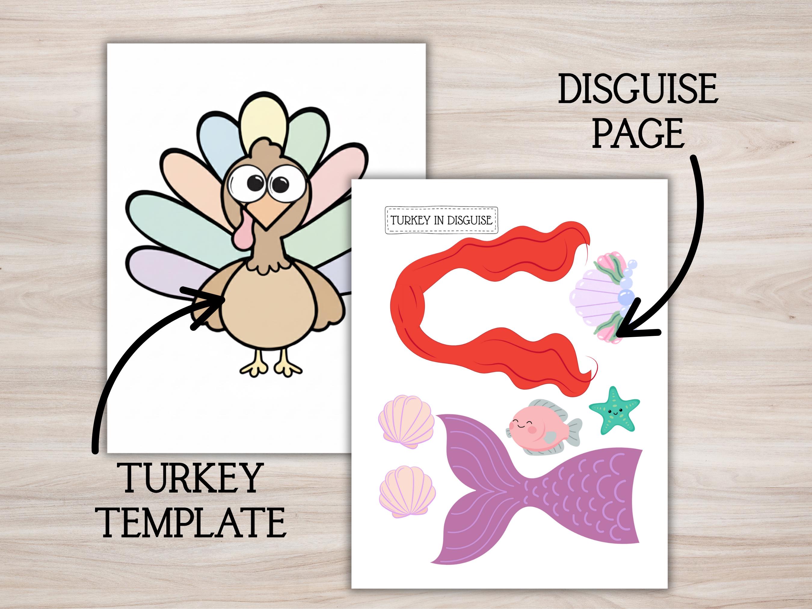 Disguise a Turkey, Turkey in Disguise Printable, Thanksgiving ...