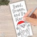 Christmas Coloring Bookmarks, Printable Bookmarks for Kids, DIY ...