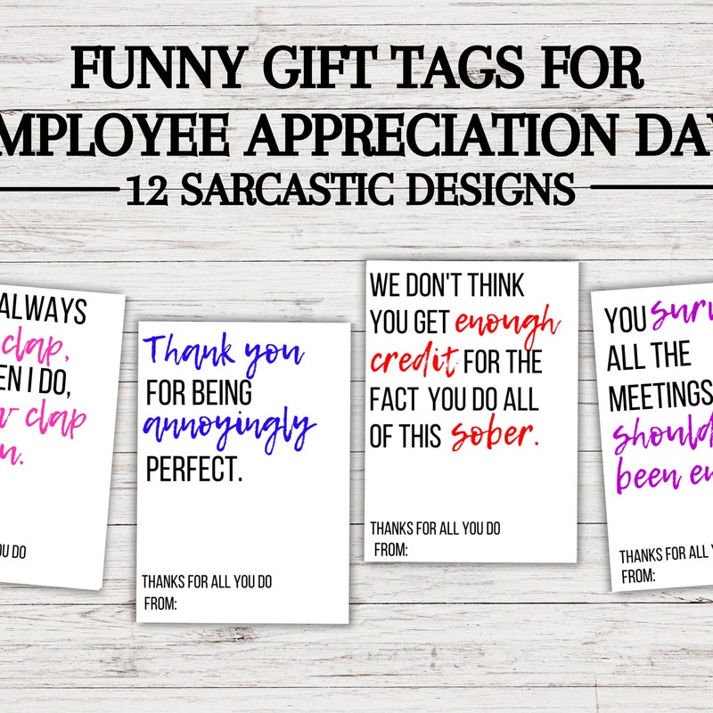 Employee Appreciation Printable - Etsy