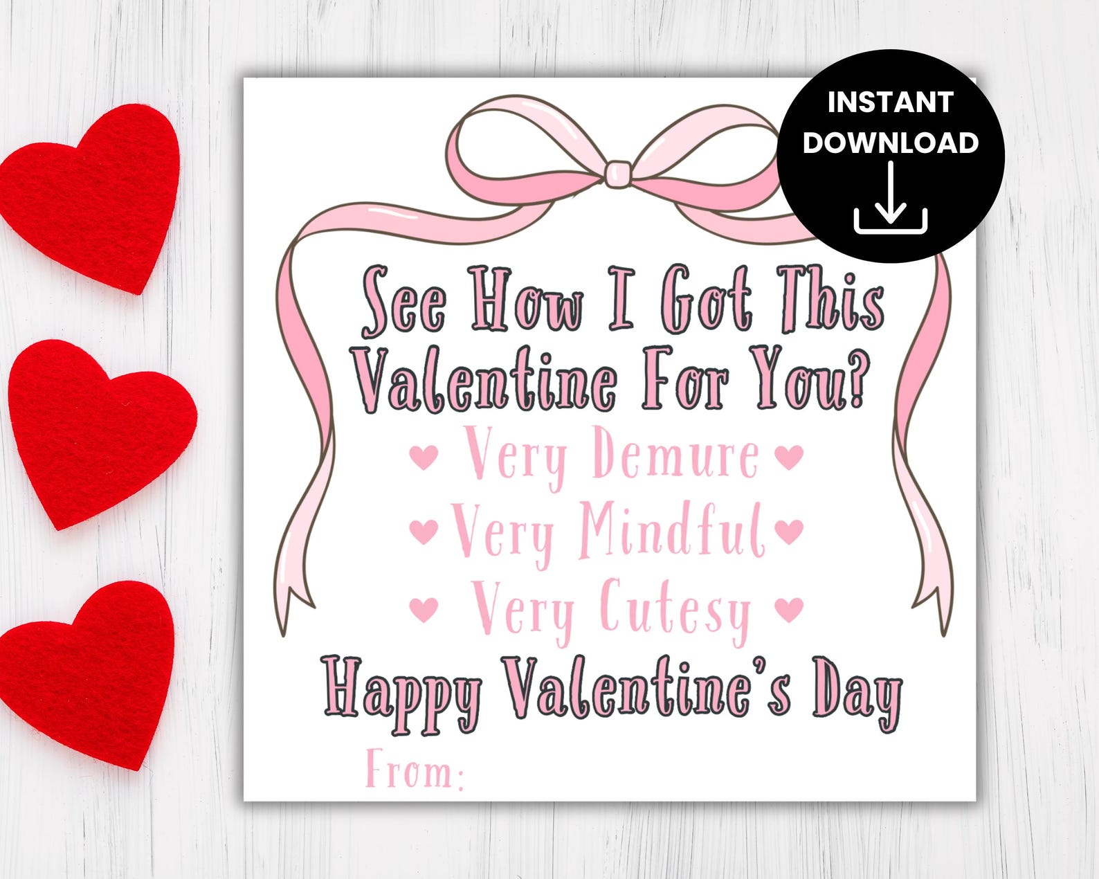Girl Valentines Day Cards, Tween Valentine Cards, Preppy Valentines ...