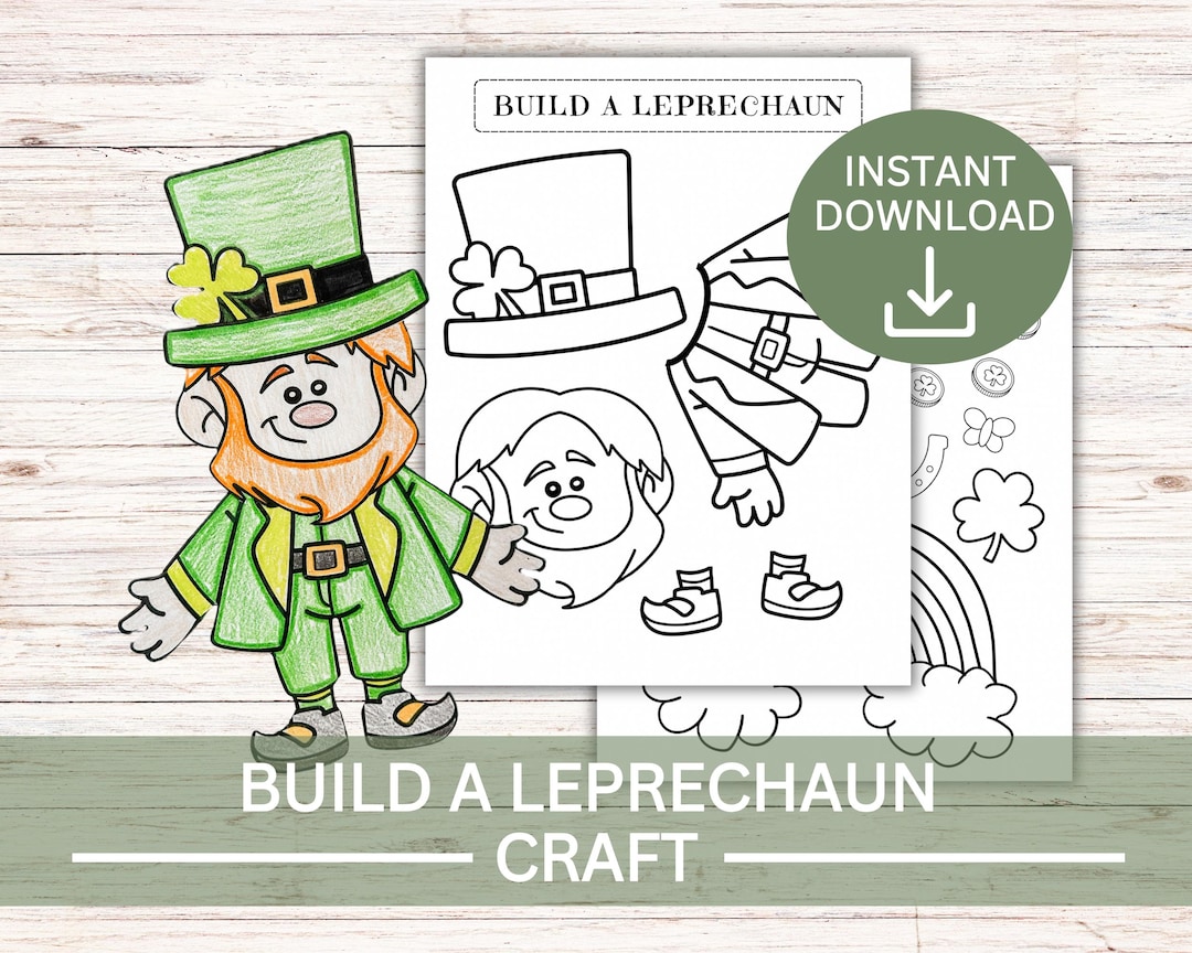 St. Patrick’s Day Leprechaun Craft, Build Your Own Leprechaun Craft ...