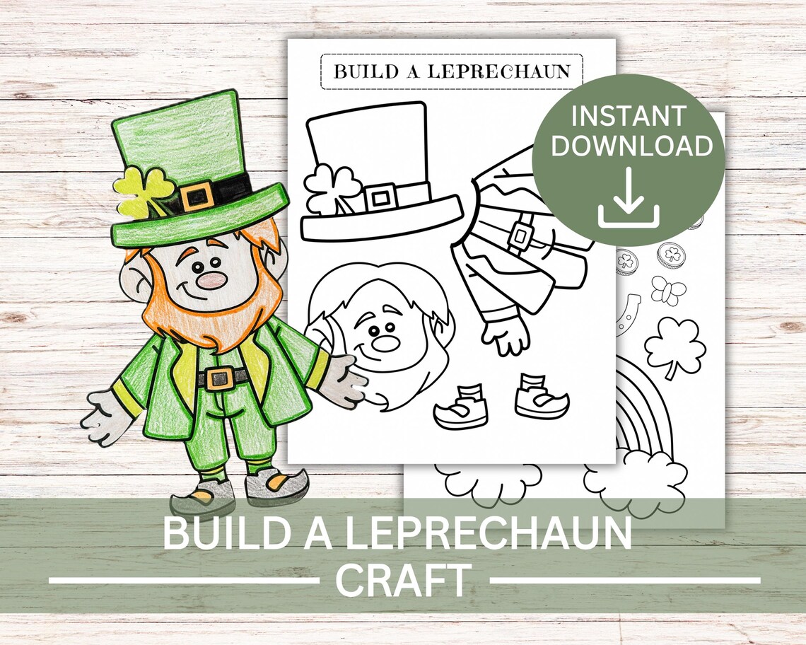 St. Patrick’s Day Leprechaun Craft, Build Your Own Leprechaun Craft ...
