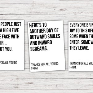 Funny Employee Appreciation Day, Printable Employee Appreciation Cards ...