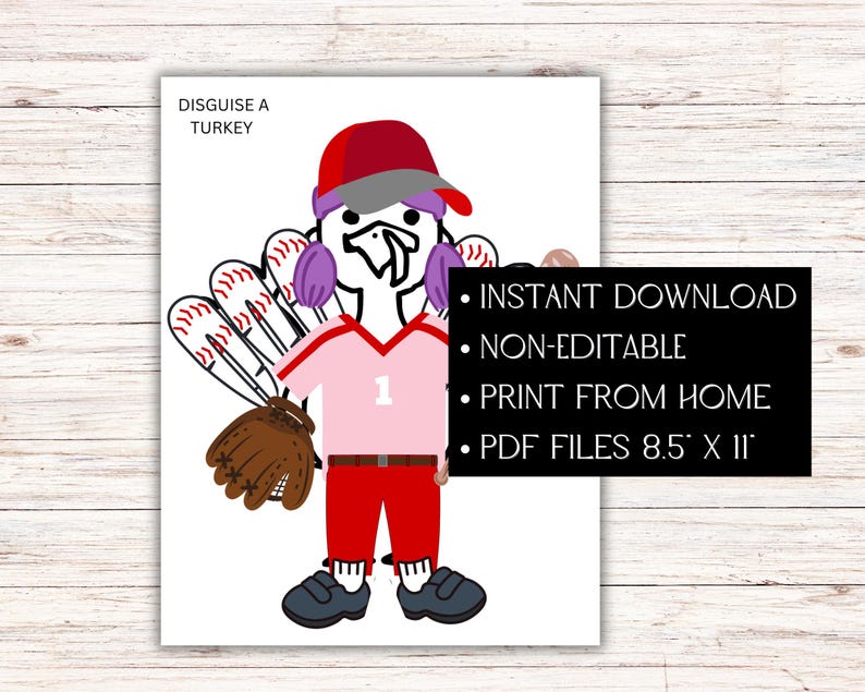 Disguise a Turkey, Turkey in Disguise Printable, Thanksgiving ...