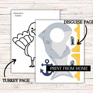 Disguise a Turkey, Turkey in Disguise Printable, Thanksgiving ...