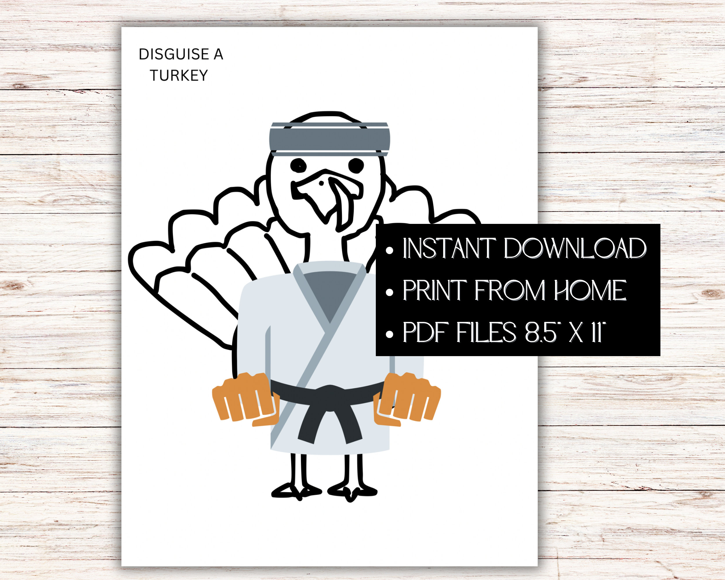 Disguise a Turkey Turkey in Disguise Printable (Instant Download) - Etsy