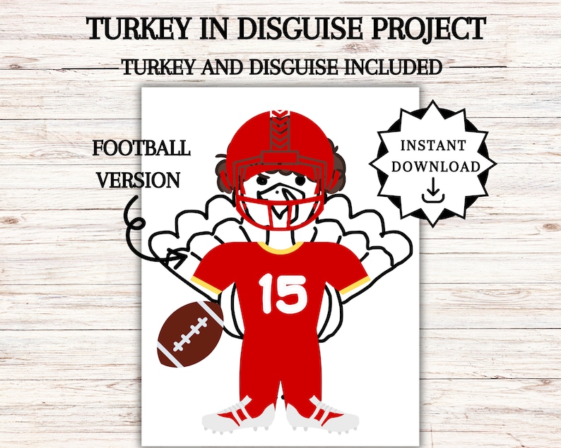 Disguise a Turkey, Turkey in Disguise Printable, Thanksgiving ...