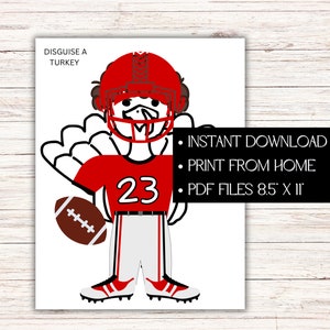 Disguise a Turkey, Turkey in Disguise Printable, Thanksgiving ...