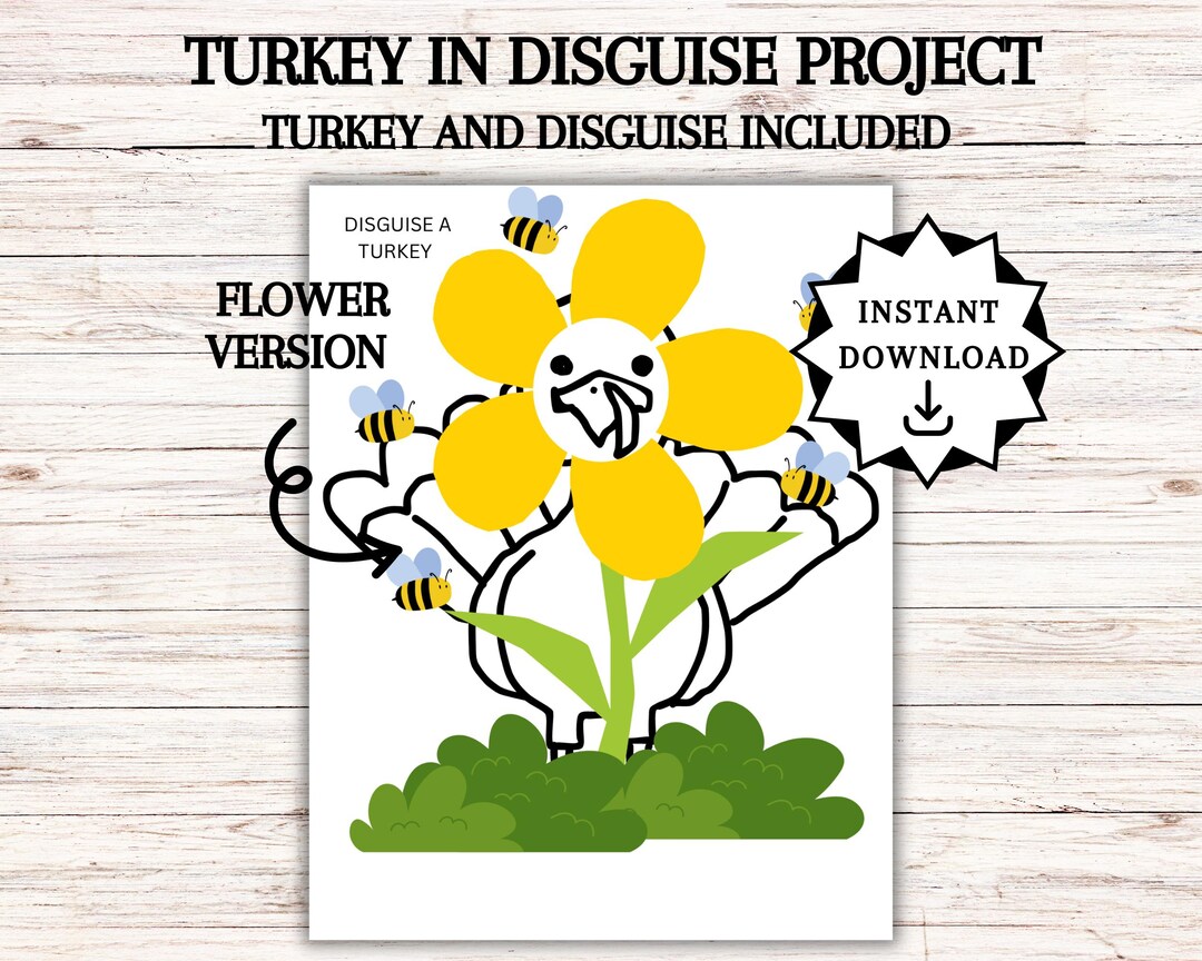 Disguise a Turkey, Turkey in Disguise Printable, Thanksgiving ...