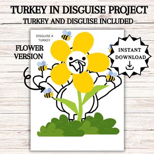 Disguise a Turkey, Turkey in Disguise Printable, Thanksgiving ...
