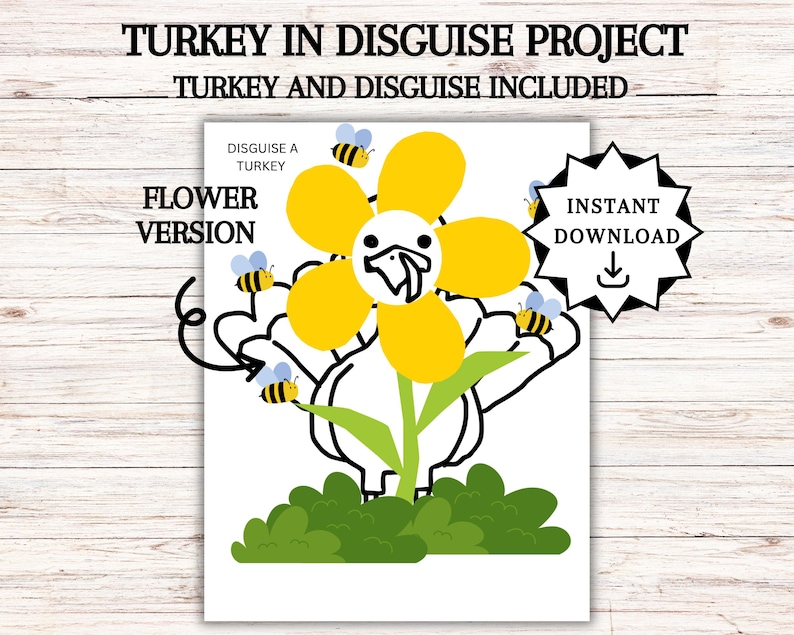 Disguise a Turkey, Turkey in Disguise Printable, Thanksgiving ...