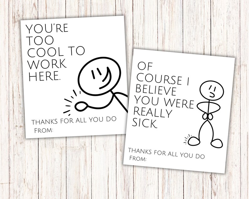 Funny Employee Gift Tags, Employee Appreciation Gift Tags, Funny ...