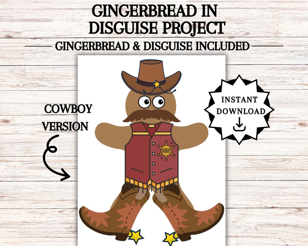 Disguise a Gingerbread Man, Gingerbread in Disguise Printable ...