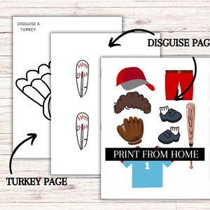 Disguise a Turkey, Turkey in Disguise Printable, Thanksgiving ...