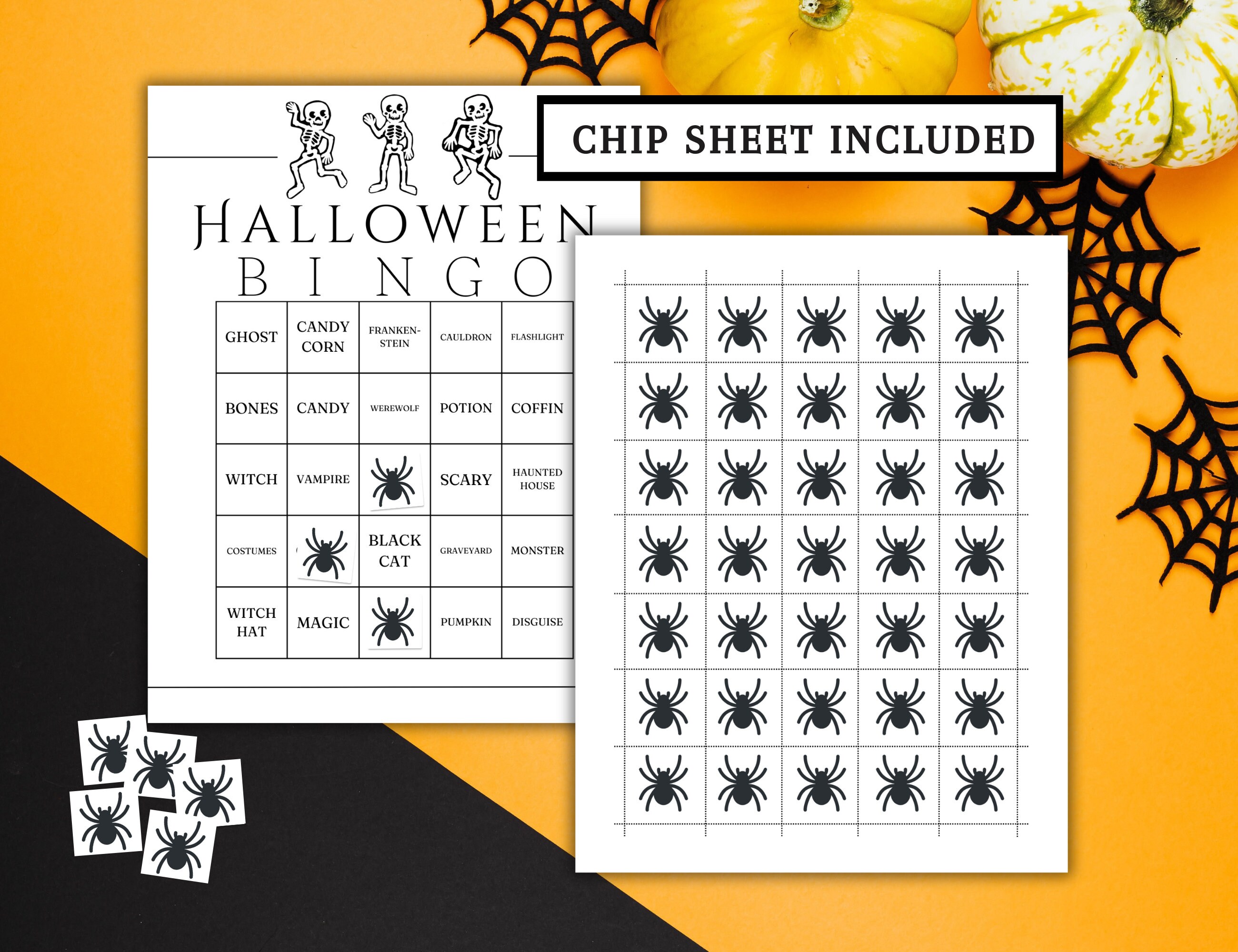 Printable Halloween Bingo Cards Happy Halloween Bingo - Etsy