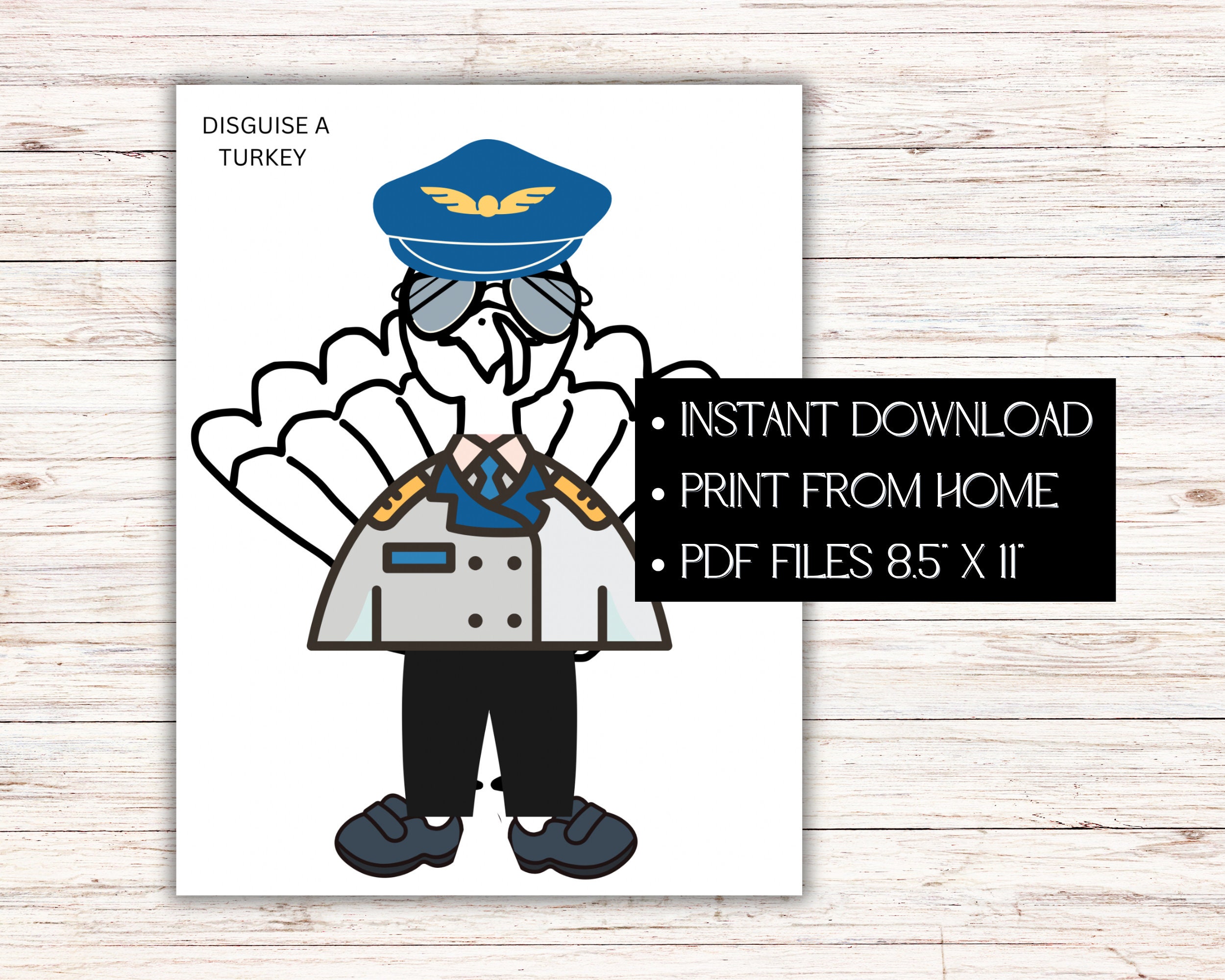 Disguise a Turkey, Turkey in Disguise Printable, Thanksgiving ...