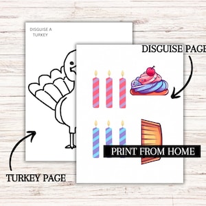 Disguise a Turkey, Turkey in Disguise Printable, Thanksgiving ...