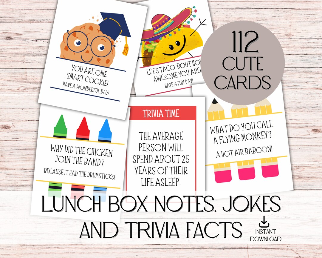 Cute Lunchbox Notes, Lunchbox Jokes, Lunchbox Cards, Lunchbox Ideas for ...