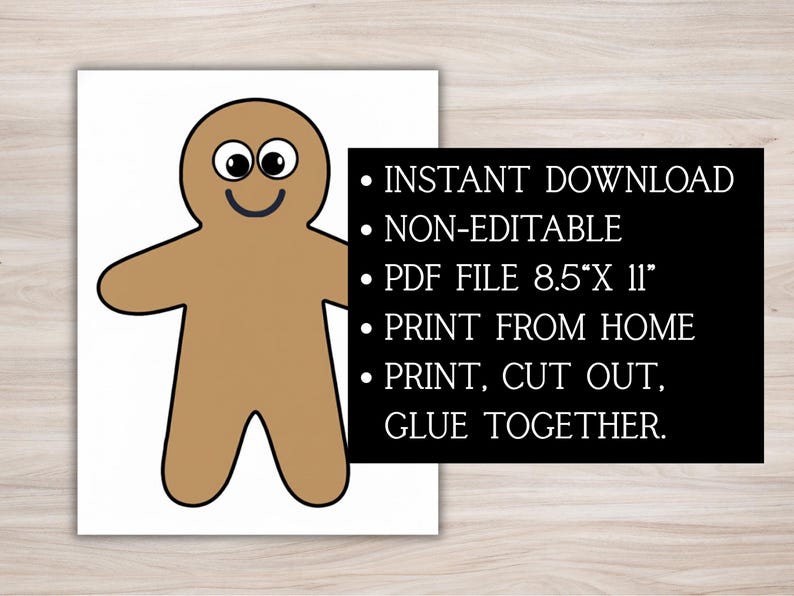 Disguise a Gingerbread Man, Gingerbread in Disguise Printable ...