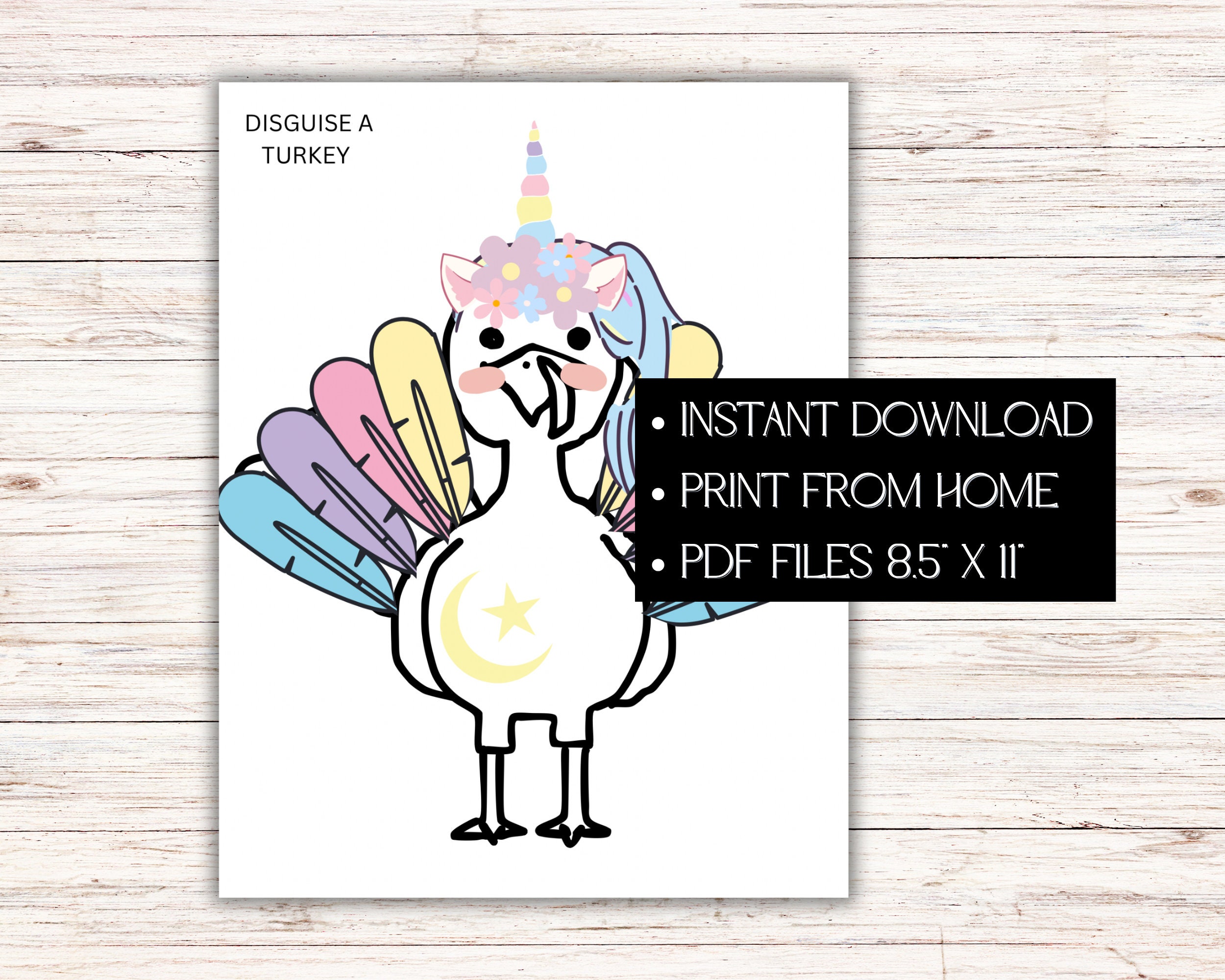 Disguise a Turkey, Turkey in Disguise Printable, Thanksgiving ...