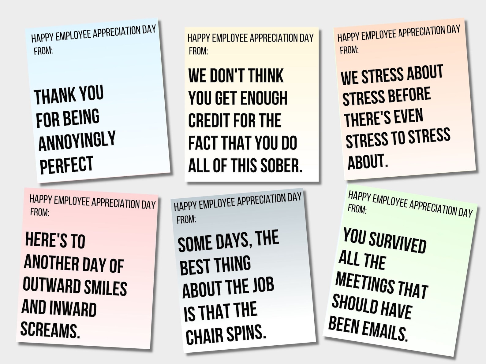 Funny Employee Appreciation Day, Funny Employee Appreciation Cards, Co ...