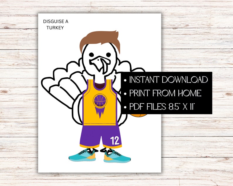 Disguise a Turkey, Turkey in Disguise Printable, Thanksgiving ...