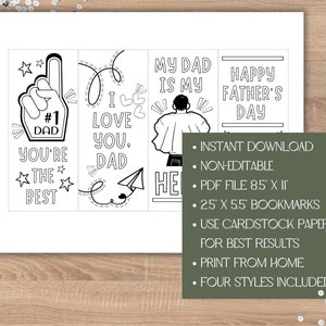 All About My Dad Printable, Fathers Day Printable Bookmark, All About ...