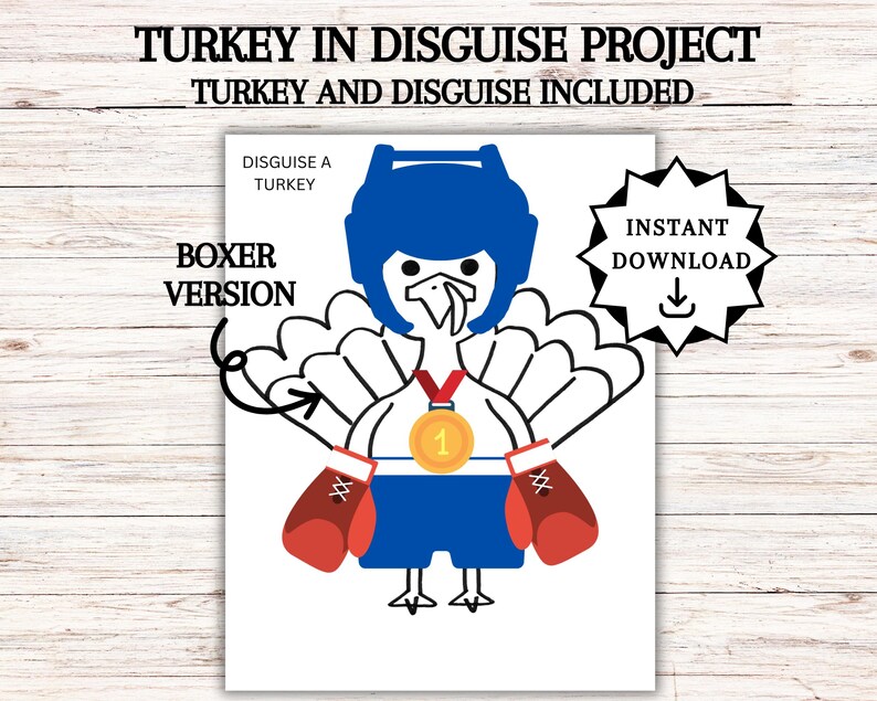 Disguise a Turkey, Turkey in Disguise Printable, Thanksgiving ...