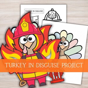 Disguise a Turkey, Turkey in Disguise Printable, Thanksgiving ...