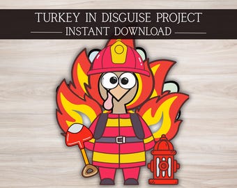 Disguise a Turkey, Turkey in Disguise Printable, Thanksgiving ...