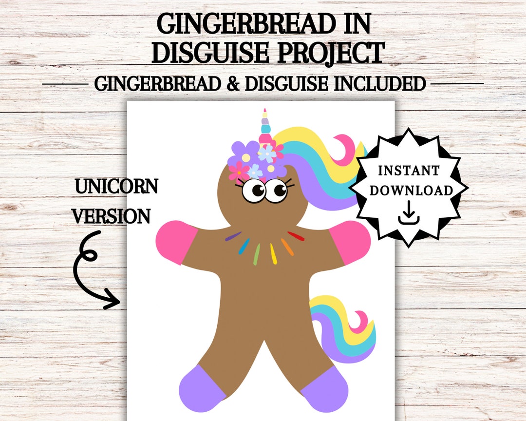 Disguise a Gingerbread Man, Gingerbread in Disguise Printable ...