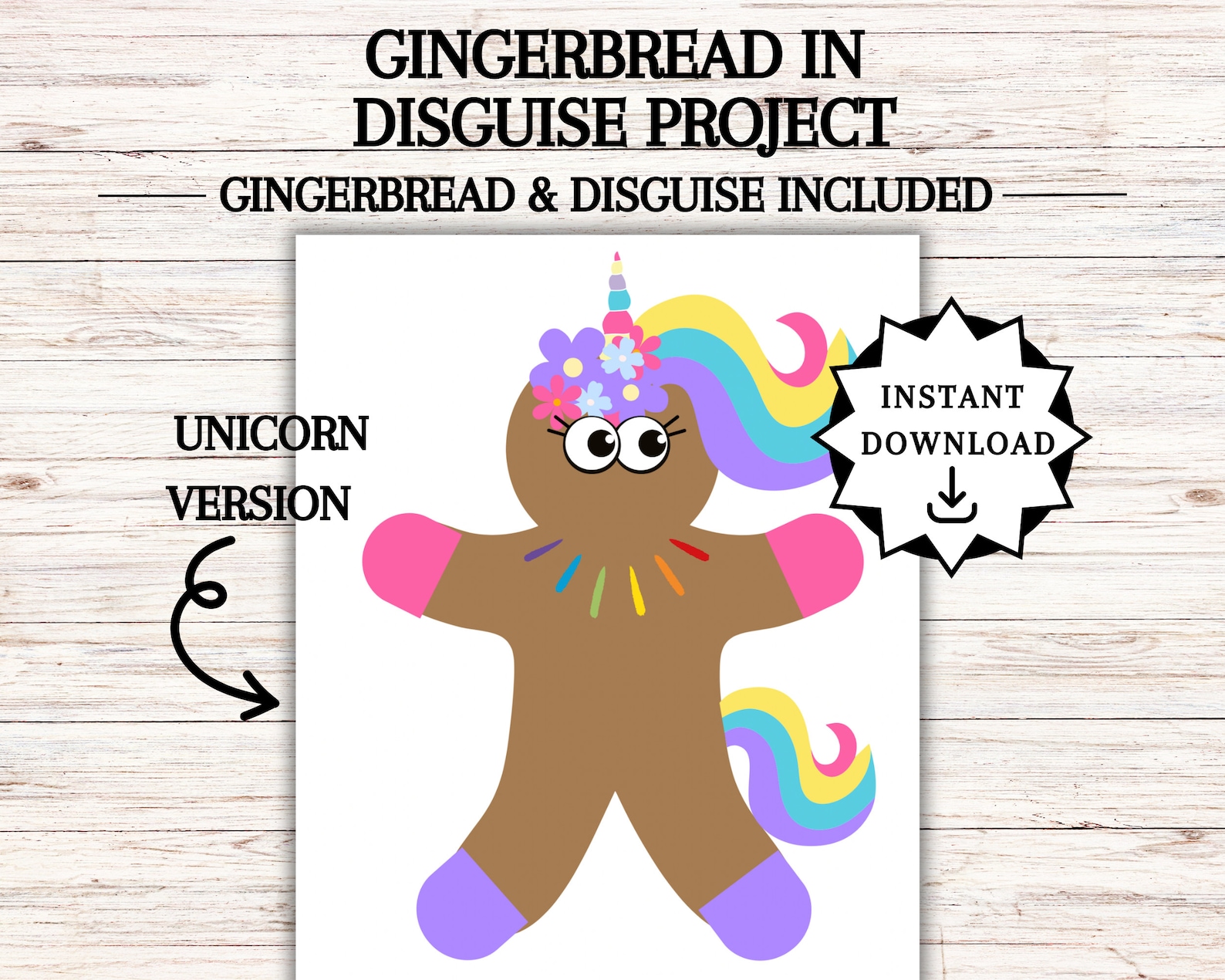 Disguise a Gingerbread Man, Gingerbread in Disguise Printable ...