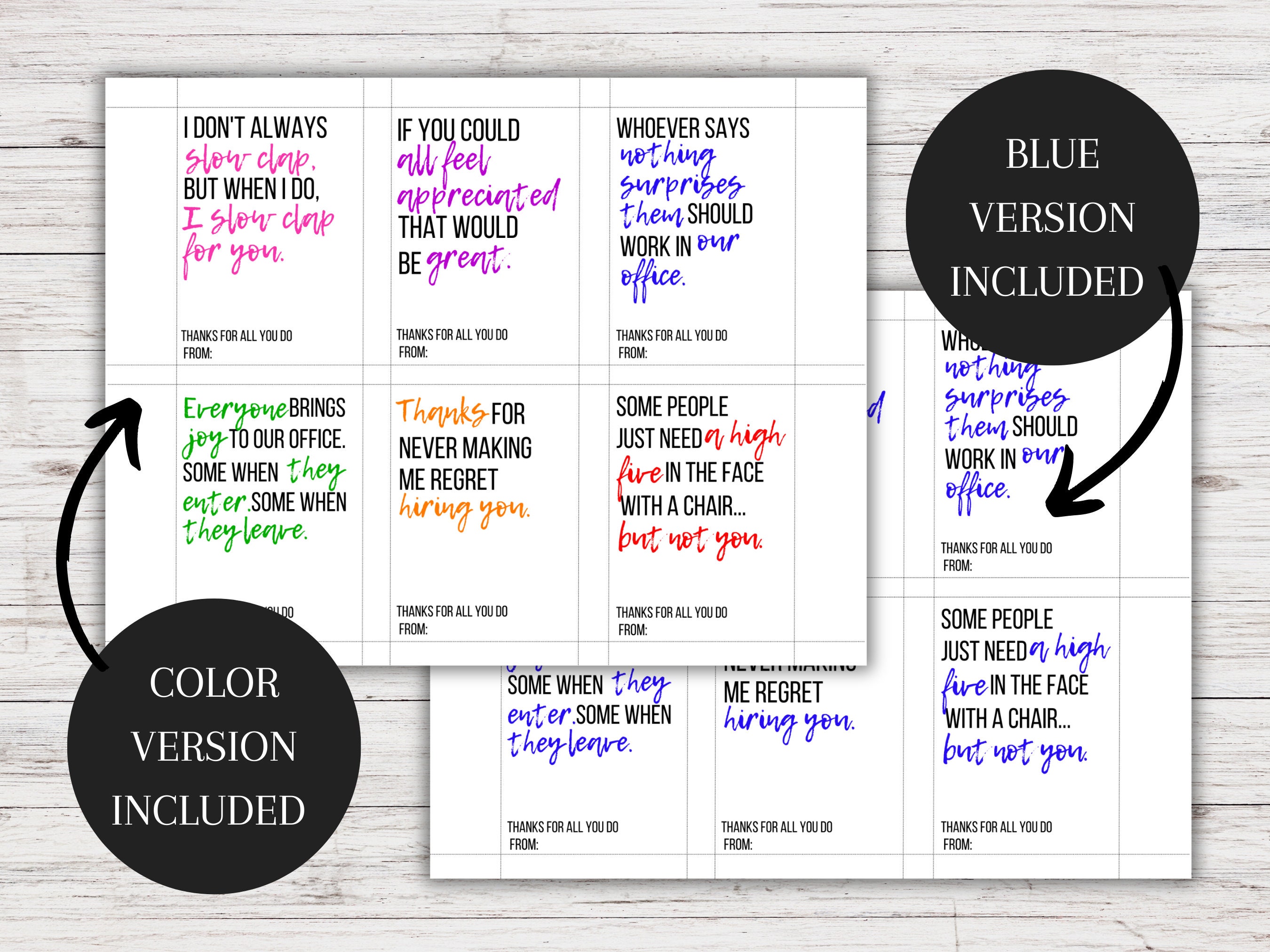 Funny Employee Appreciation Day, Printable Employee Appreciation Cards ...
