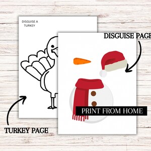 Disguise a Turkey, Turkey in Disguise Printable, Thanksgiving ...