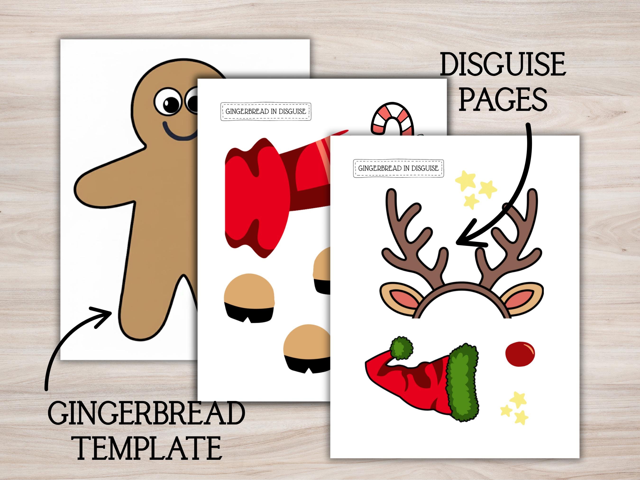 Disguise a Gingerbread Man, Gingerbread in Disguise Printable ...